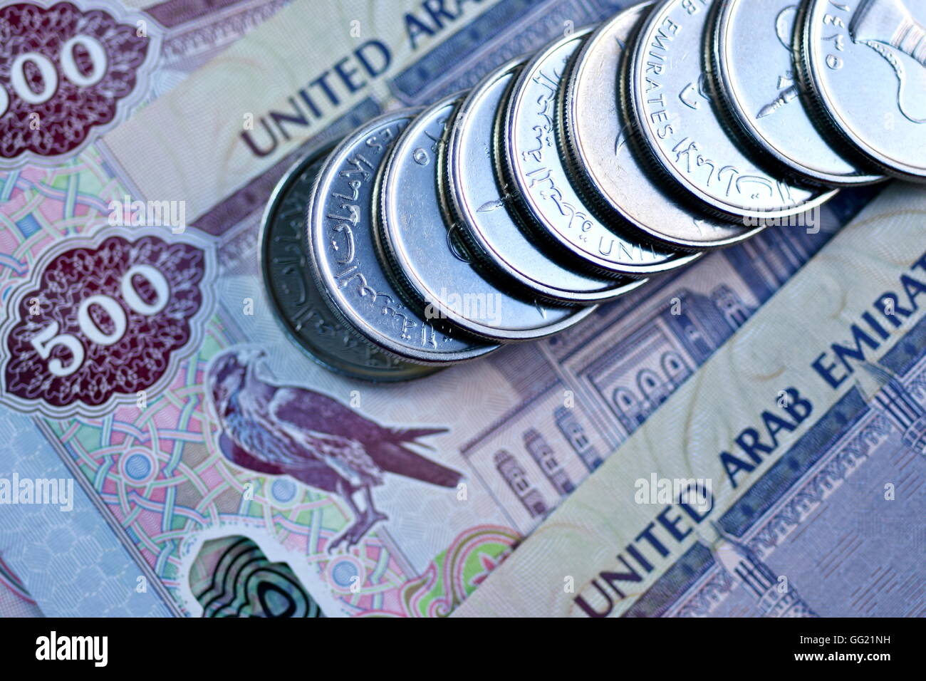 Close up Dirhams currency, United Arab Emirates Stock Photo - Alamy