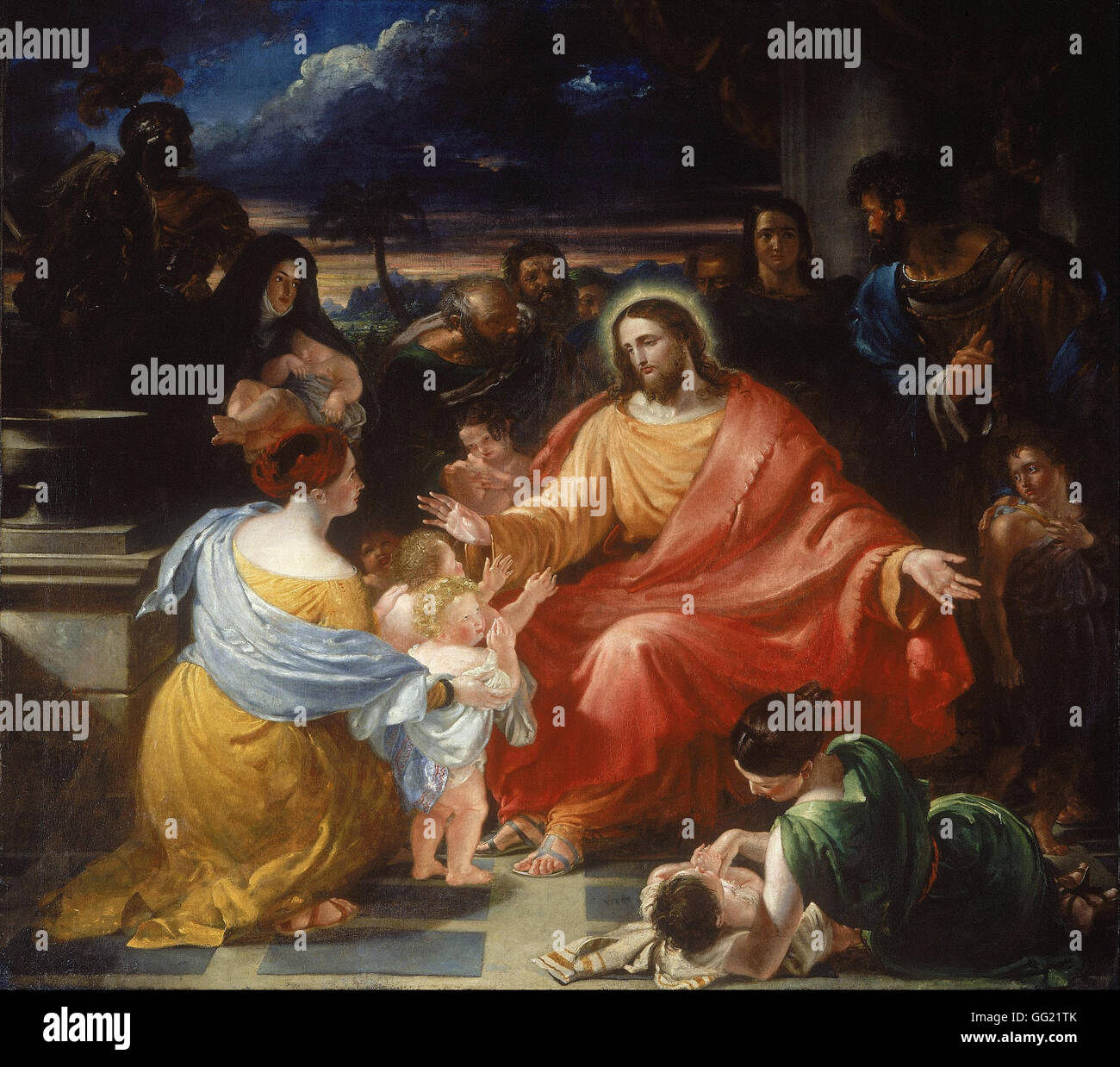 Christ blessing the children art hi-res stock photography and images - Alamy