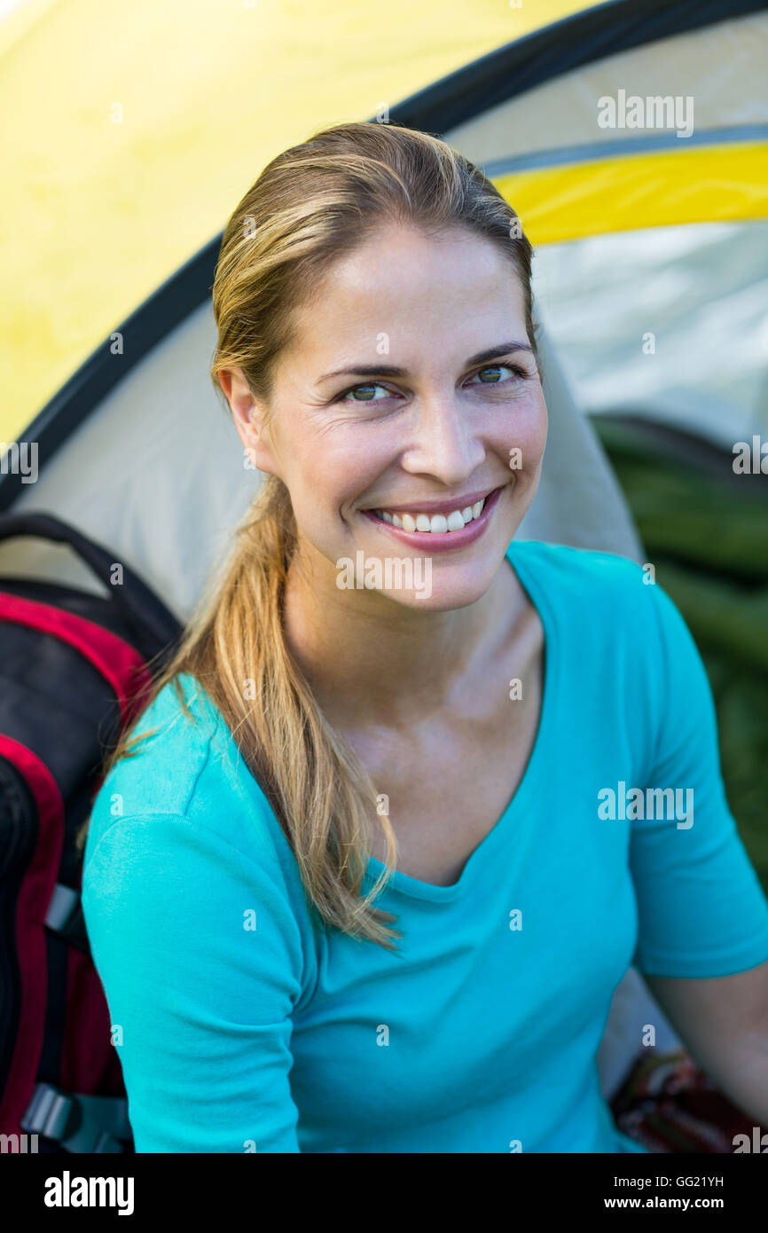 Beautiful female hiker hi-res stock photography and images - Alamy