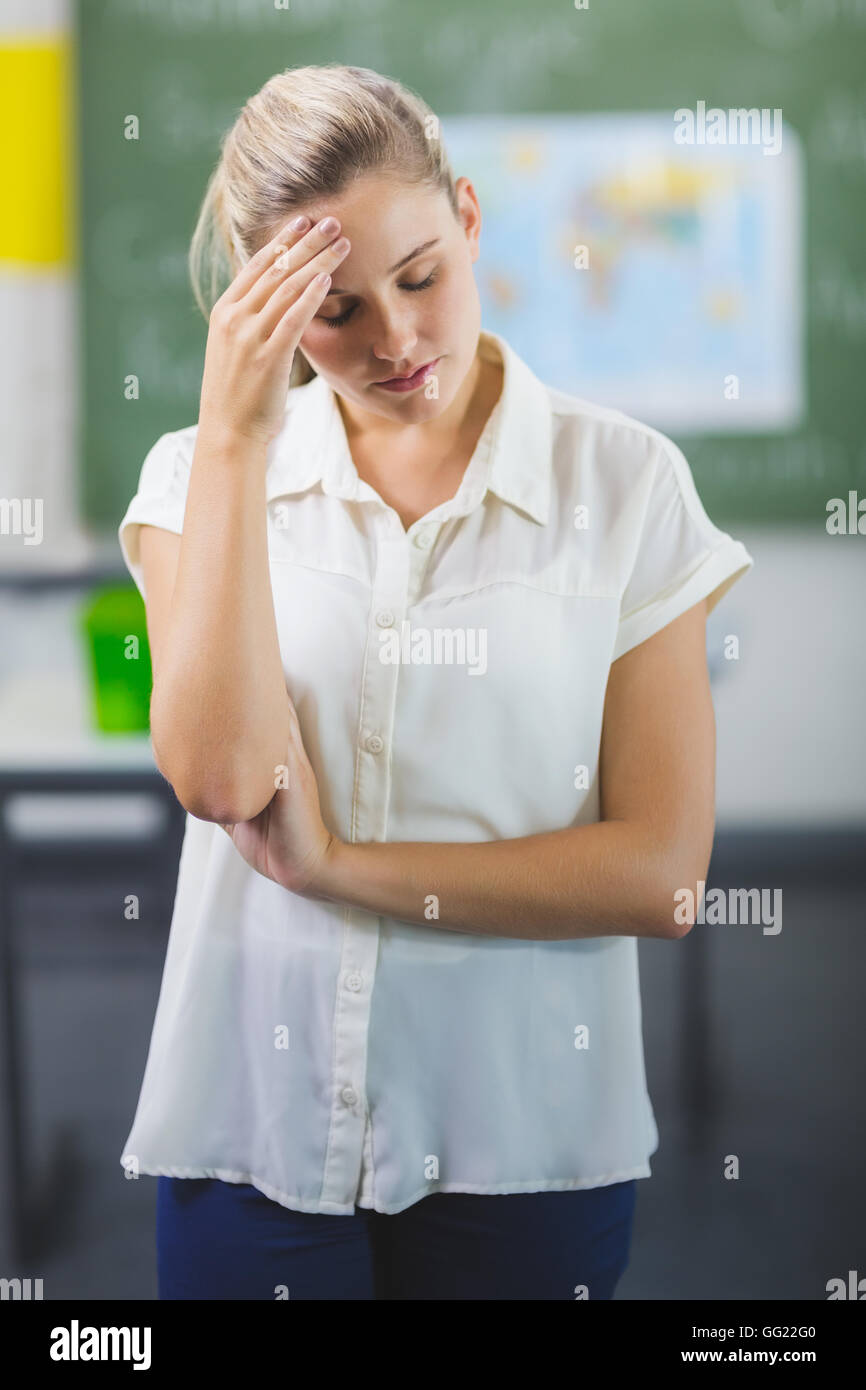 School teacher classroom unhappy hi-res stock photography and images ...