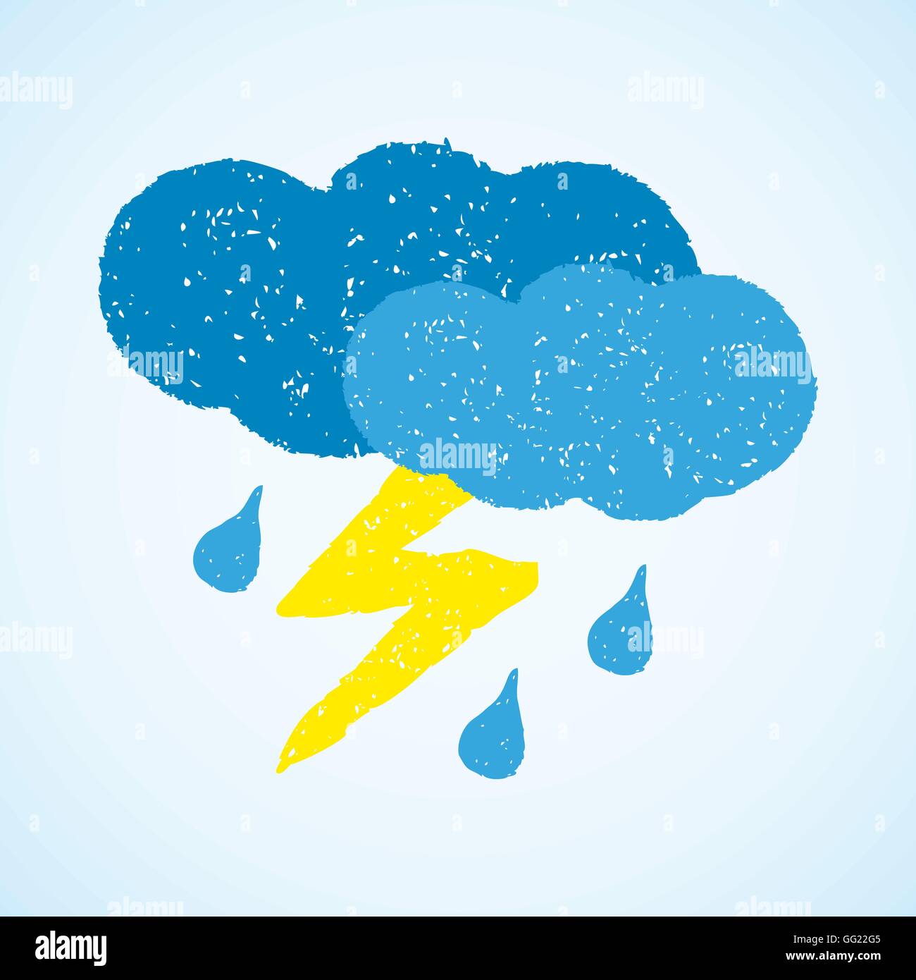 Dark Rain Clouds Drawing