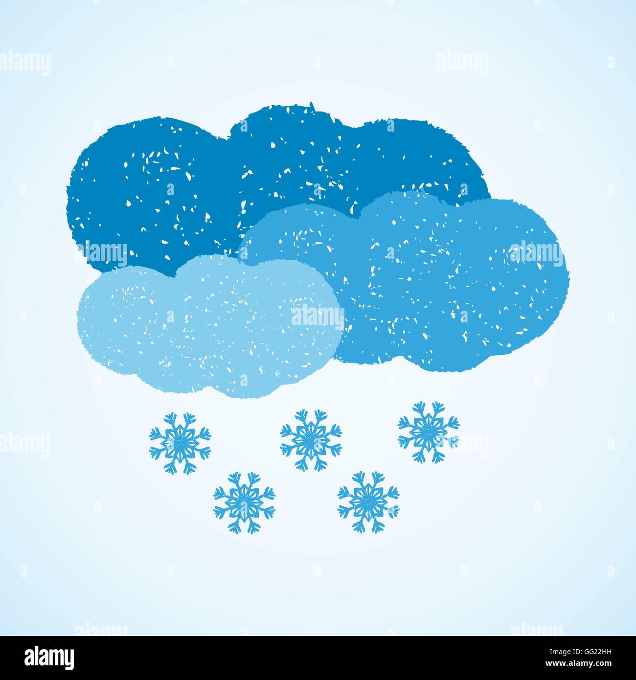 Blue snowflake on dark Stock Vector Images - Alamy