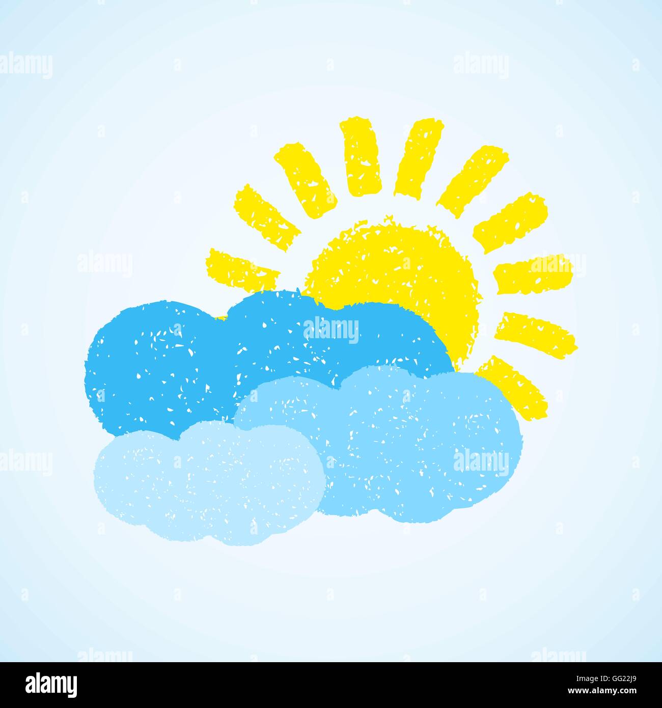 Weather - sun and cloud Stock Vector Image & Art - Alamy
