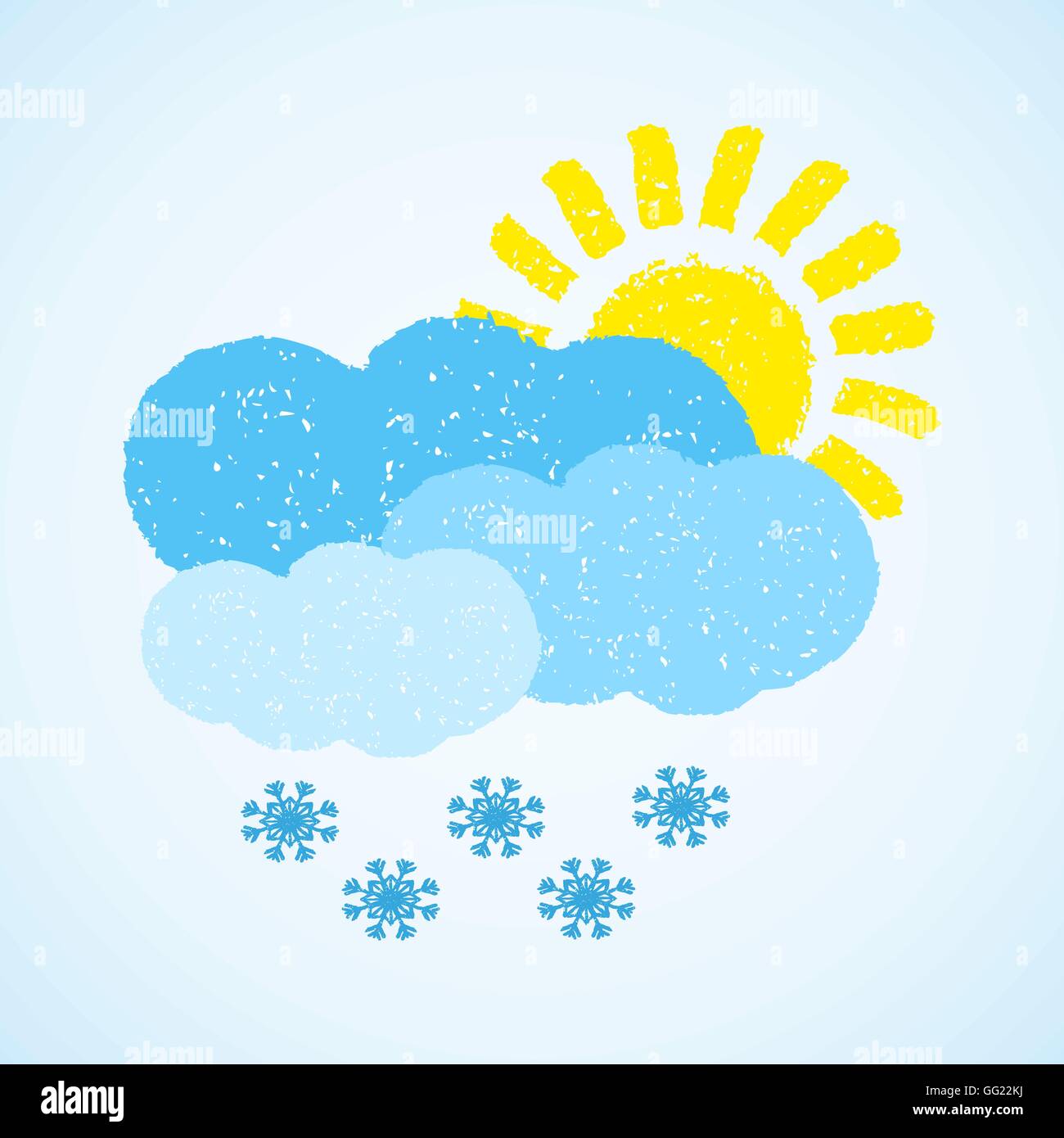 Weather - sun, cloud and snow Stock Vector Image & Art - Alamy