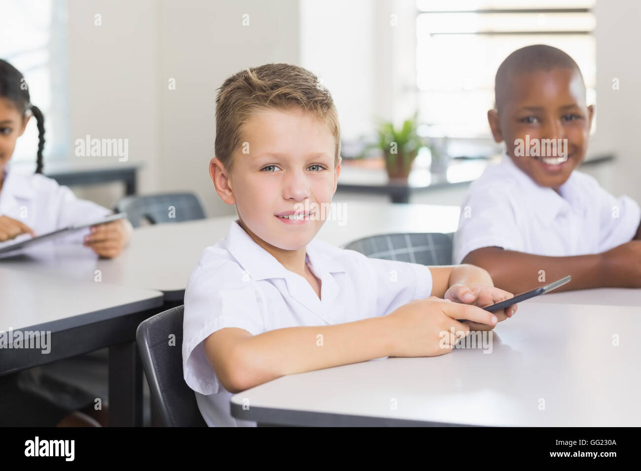 Phone school classroom uniform hi-res stock photography and images - Alamy