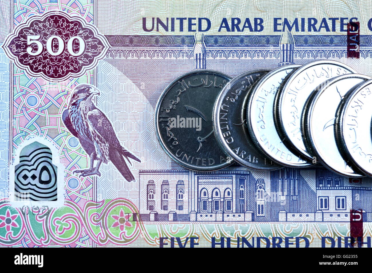 Close up Dirhams currency, United Arab Emirates Stock Photo - Alamy