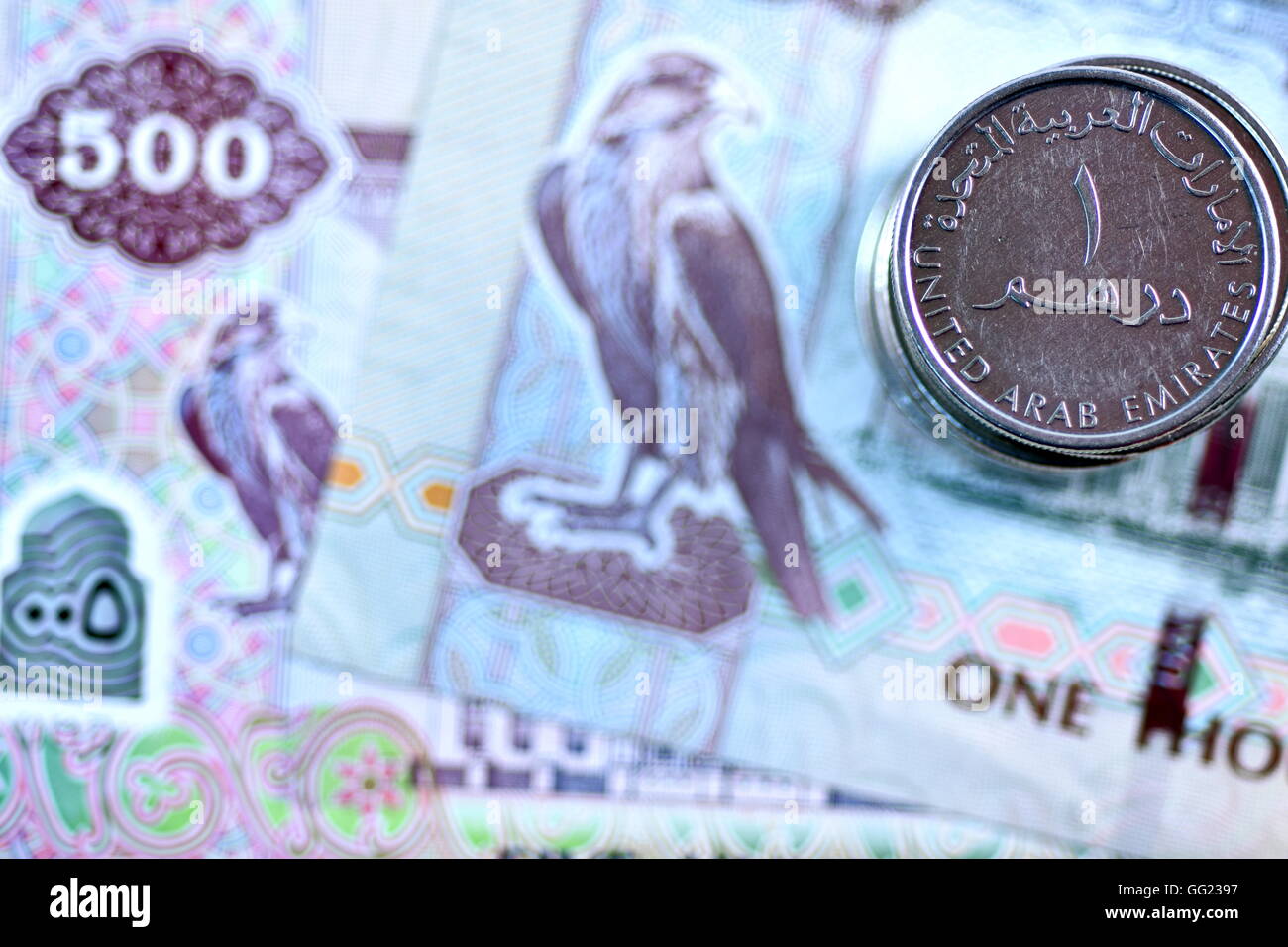 Close up Dirhams currency, United Arab Emirates Stock Photo - Alamy
