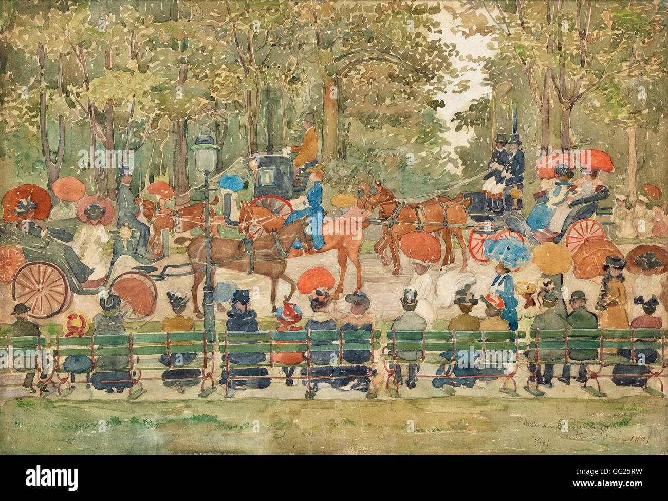 Maurice Prendergast Central Park High Resolution Stock Photography and ...