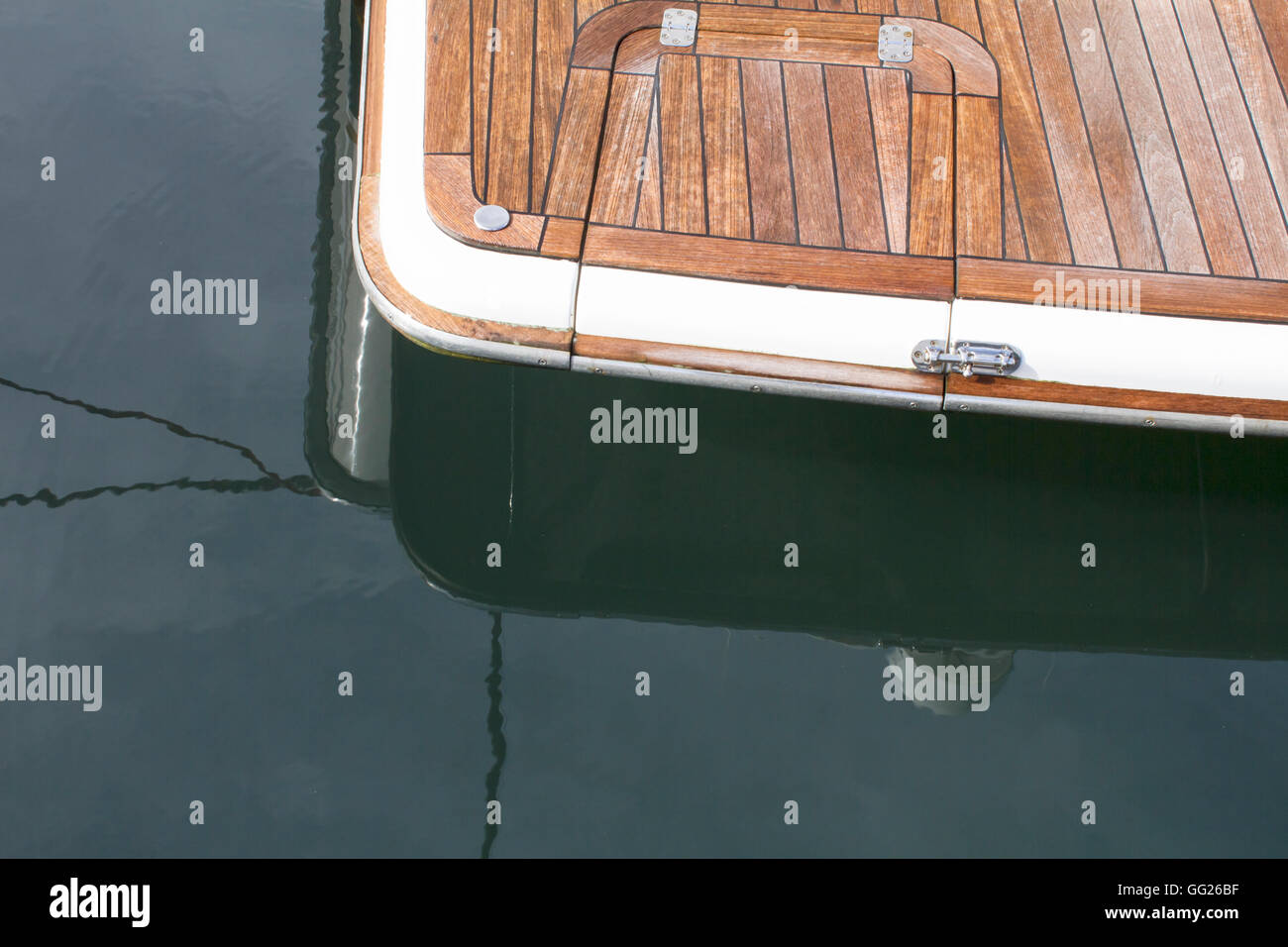 Stern of a yacht anchored at Westhaven Marina, Auckland New Zealand ...