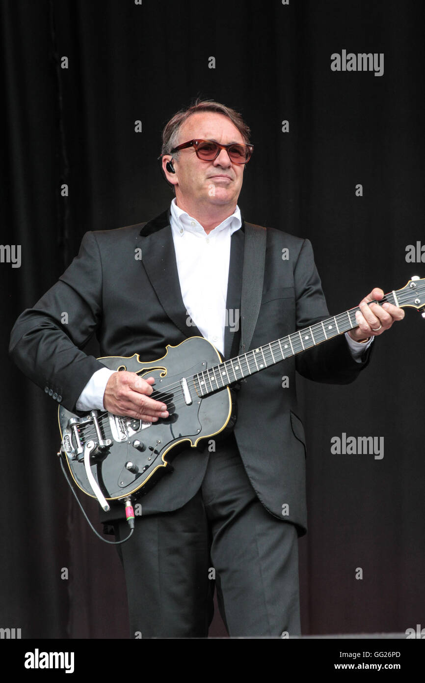 Chris Difford of Squeeze performing live on stage at the 2016 Latitude ...
