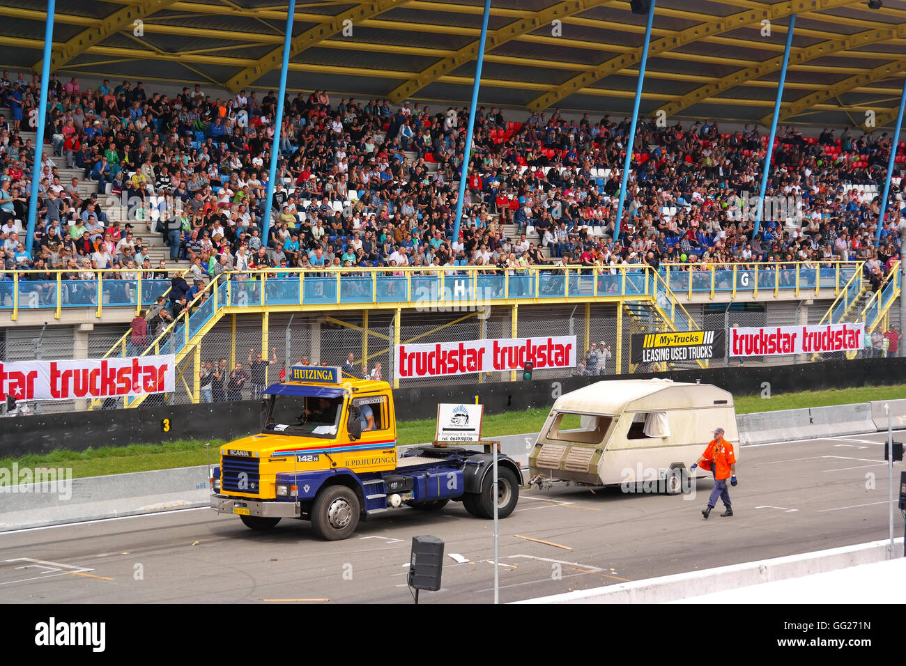 Caravan race at Truckstar Festival at the TT Circuit in Assen Stock ...
