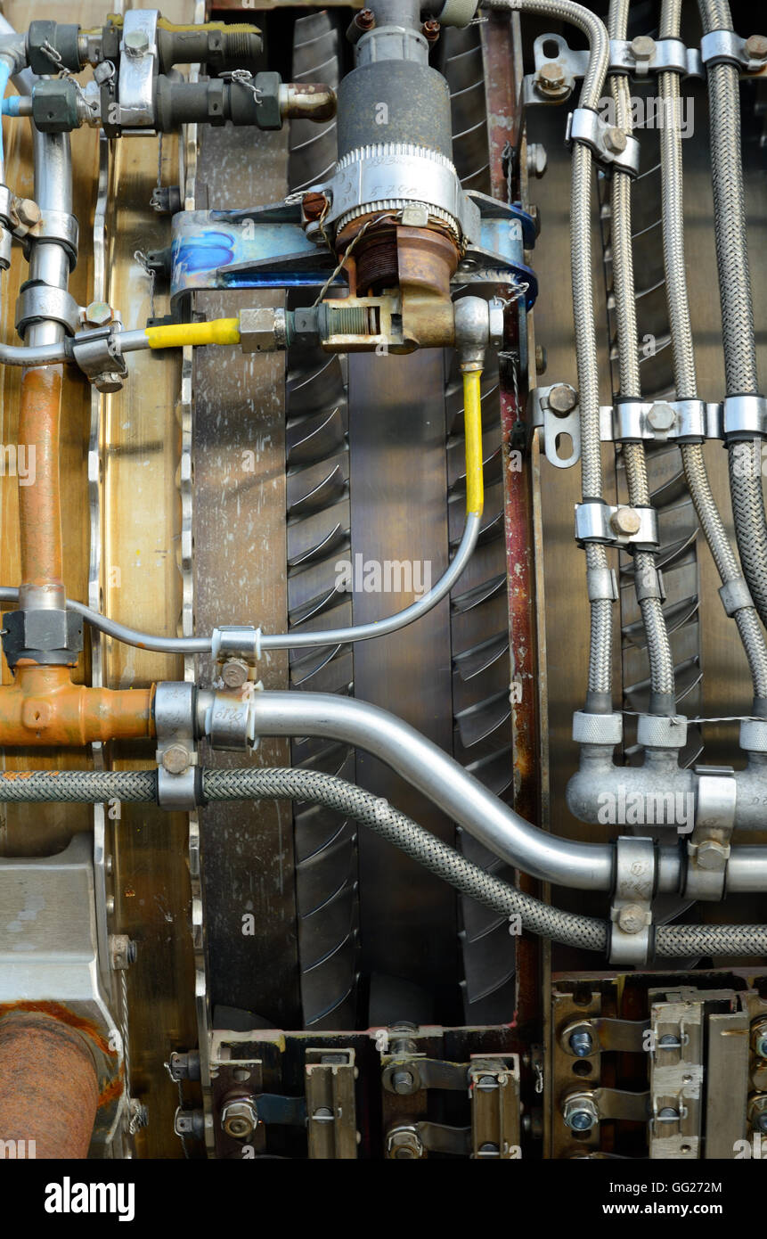 Inside jet turbine engine hi-res stock photography and images - Alamy