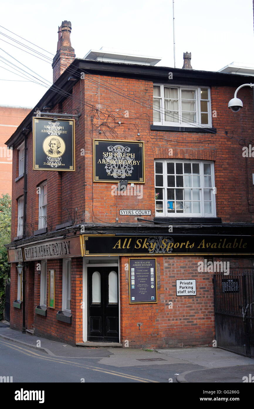 The public house, Sir Ralph Abercromby, in Bootle Street, Central ...