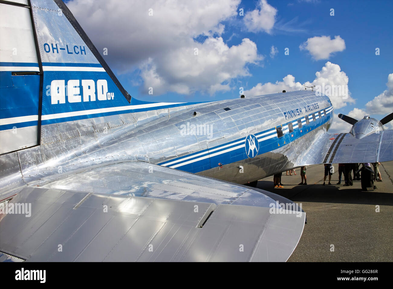 Douglas DC-3 airplane, Finland Stock Photo - Alamy