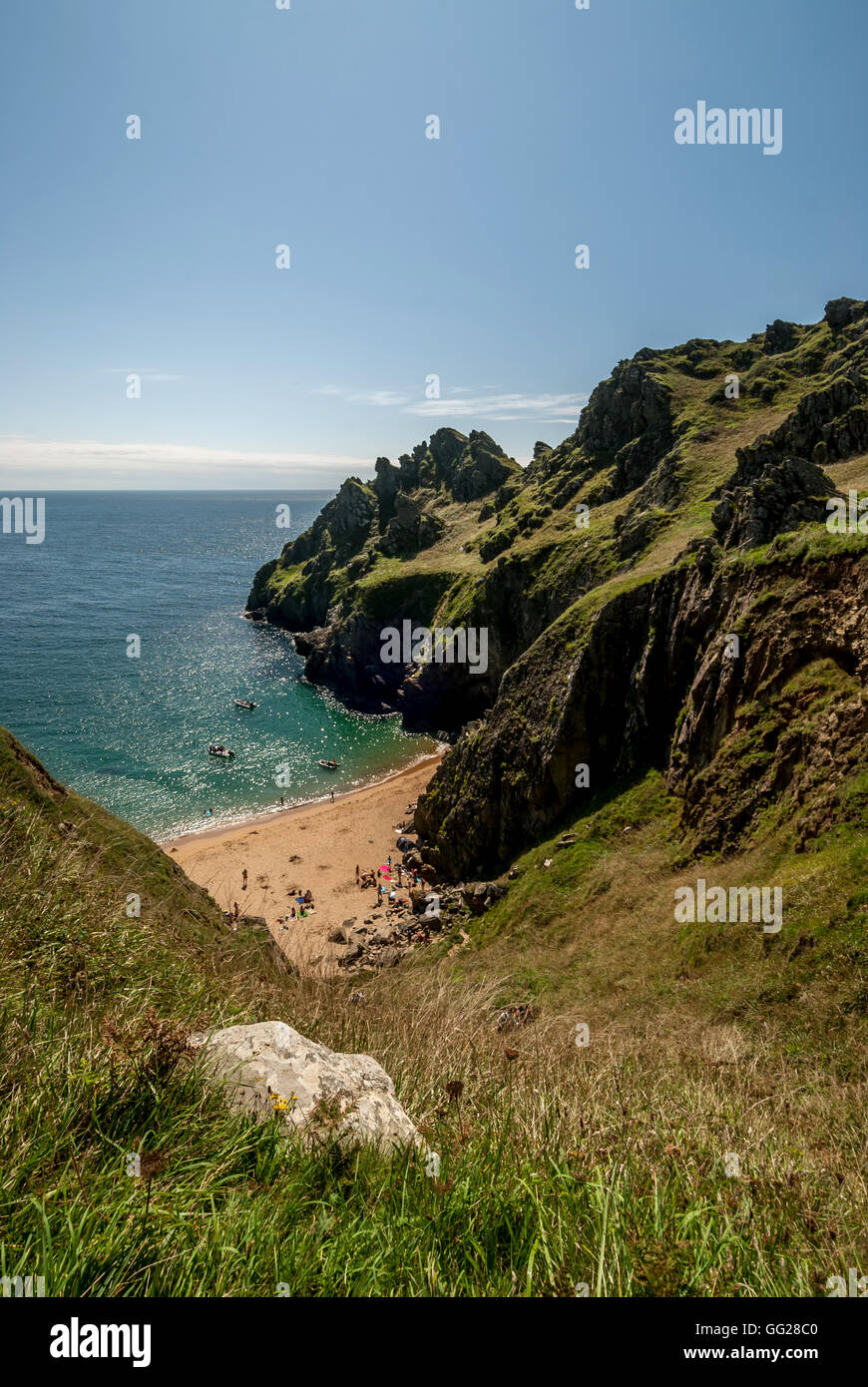 Maceley Cove in south Devon, near Prawle Stock Photo - Alamy
