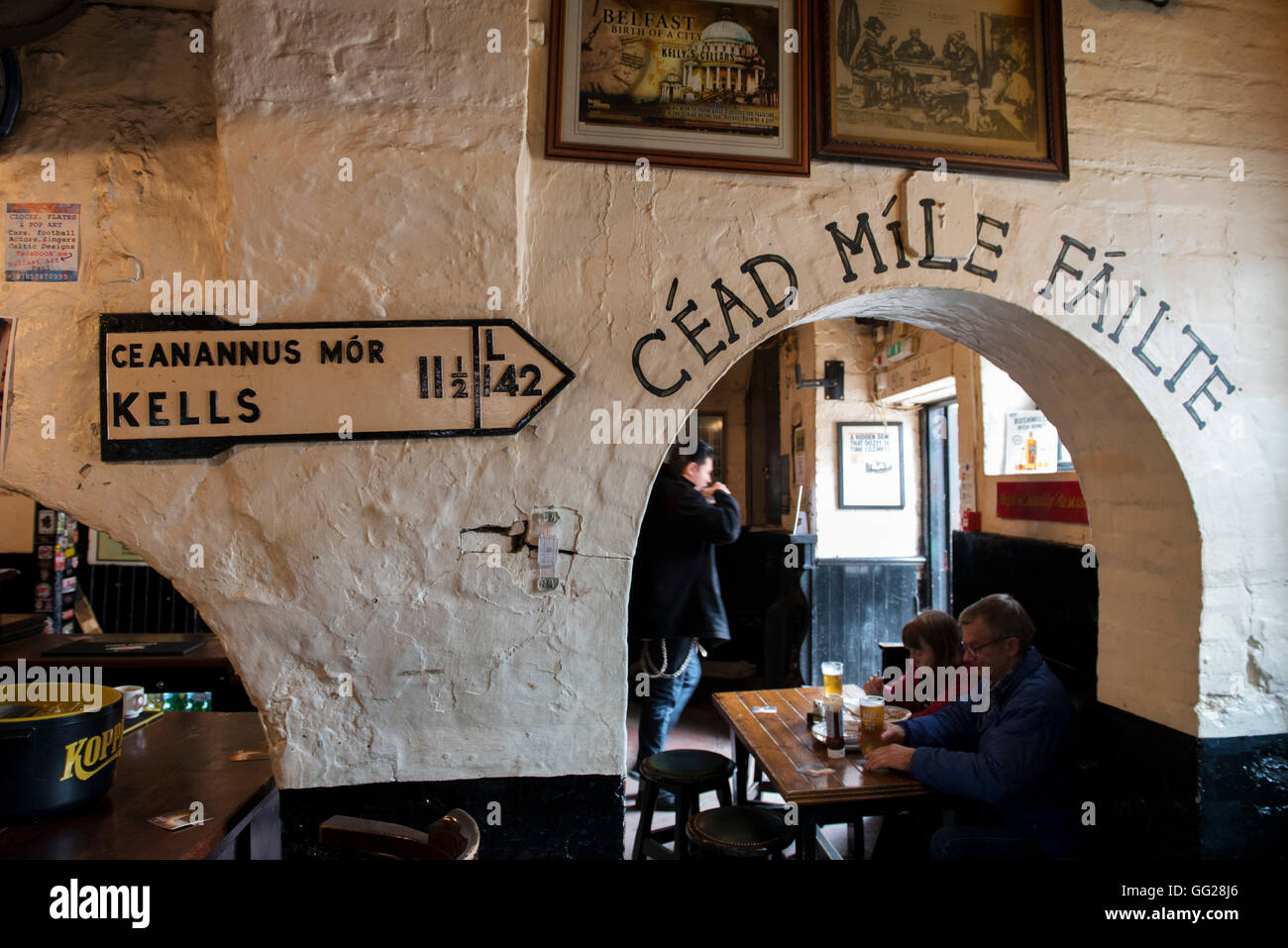 Cead Mile Failte, Belfast Stock Photo - Alamy