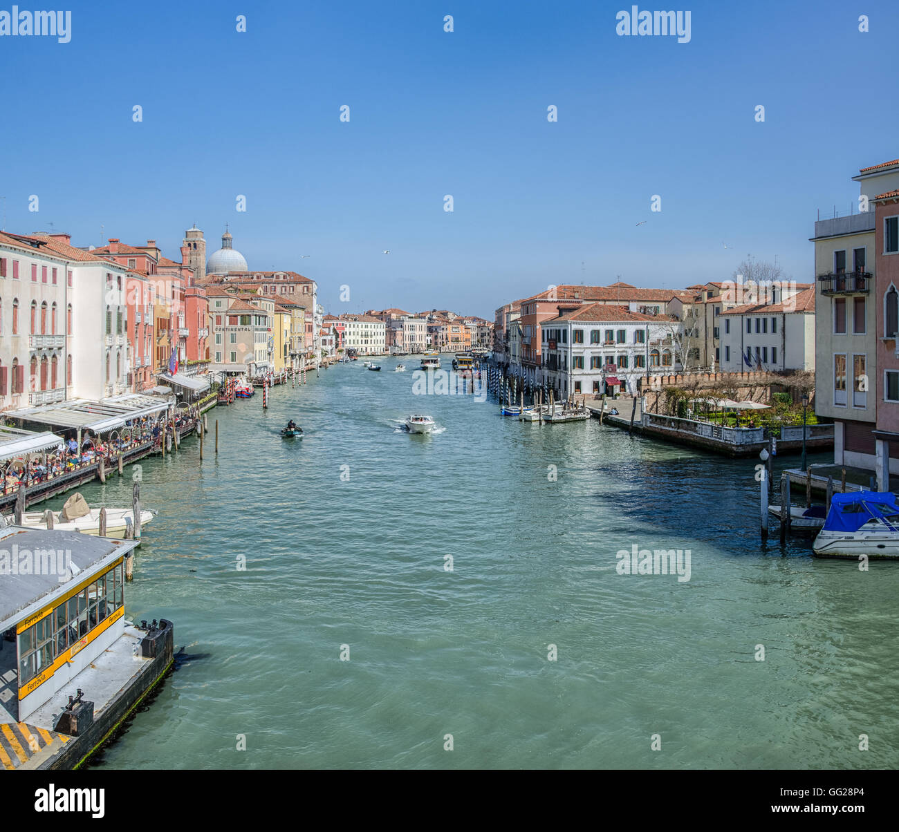Grand channel in spring in Venice, Italy Stock Photo - Alamy
