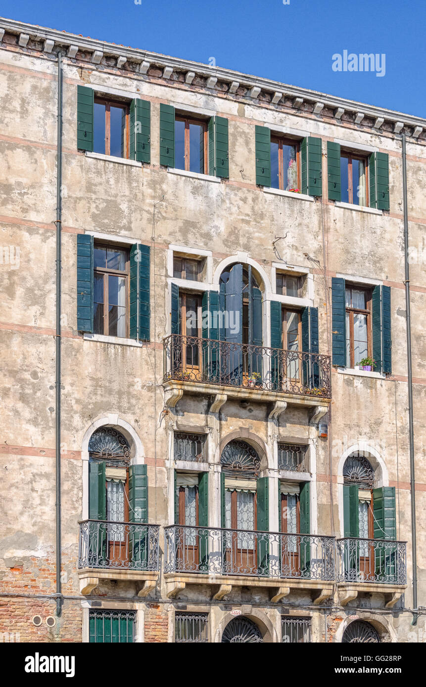 Venetian ancient architecture in Italy Stock Photo - Alamy
