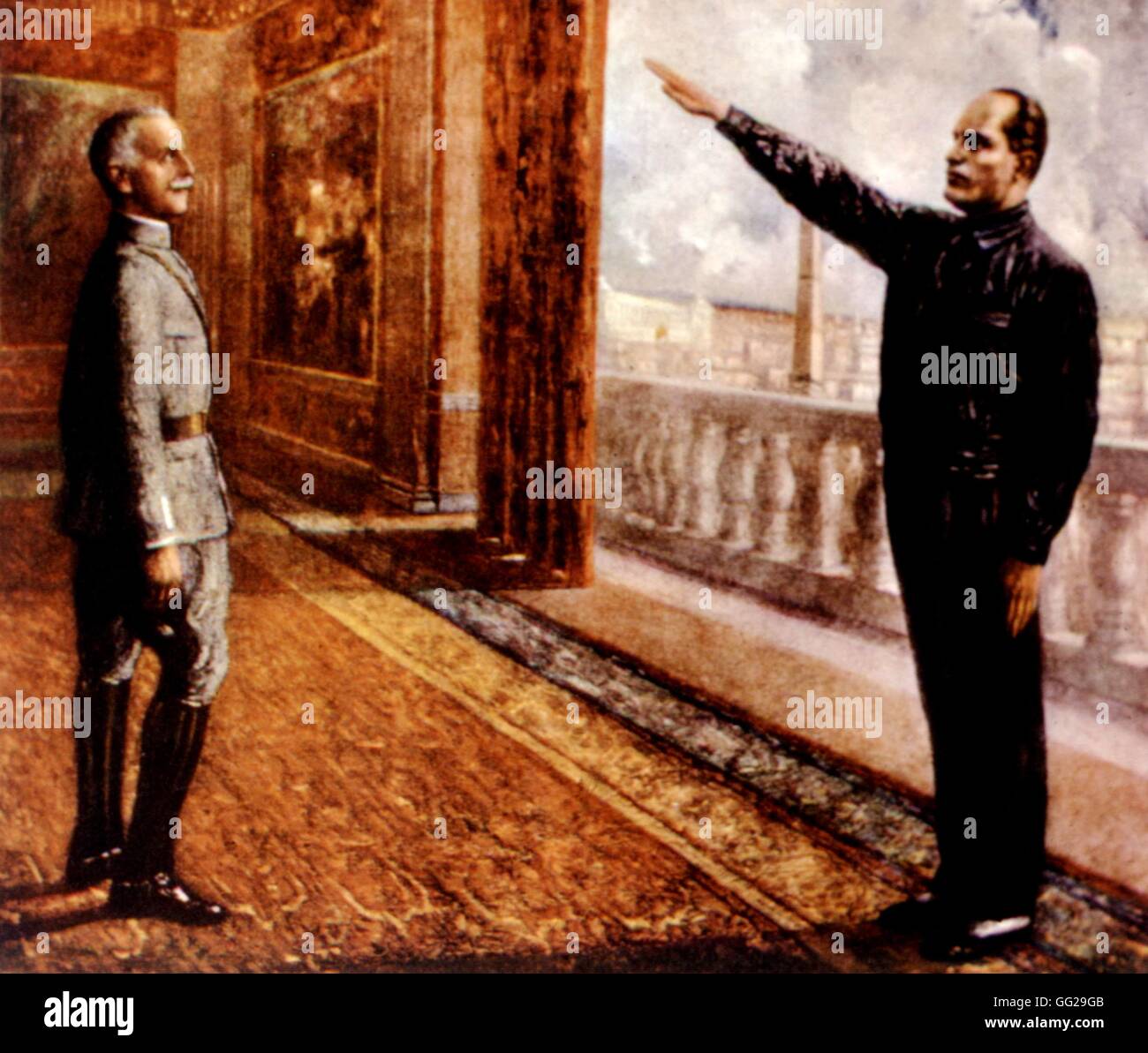 Vittorio emanuele iii and mussolini hi-res stock photography and images ...