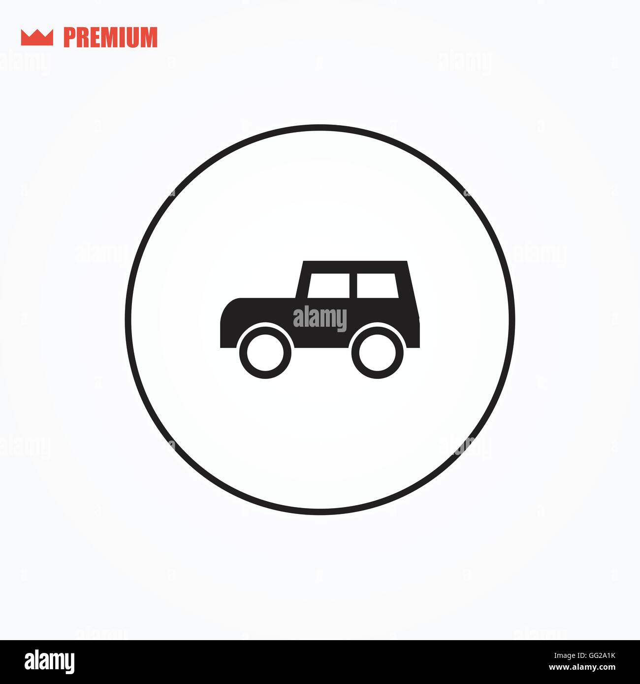 Rounder vector car icon Stock Vector Image & Art - Alamy