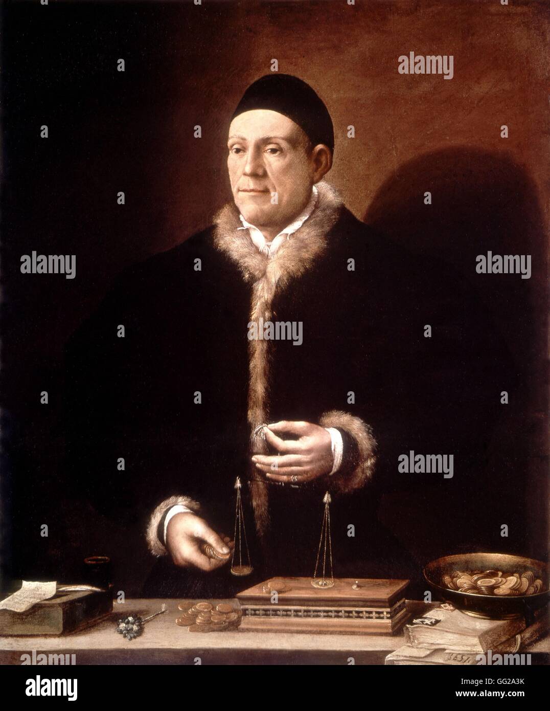 Lorenzo Lotto Italian school Portrait of Jacob Fugger 15th century ...