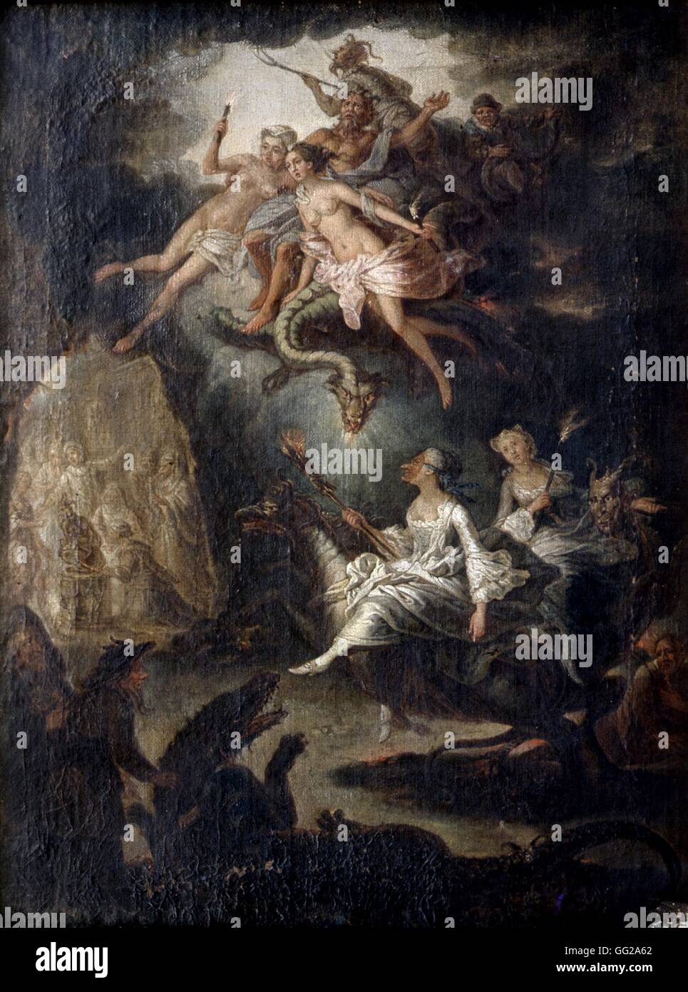 A.F. Saint-Auber 'Arrival of the Sabbath and tribute paid to the Devil ...