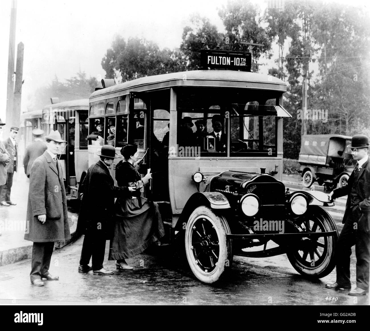 The first buses in San Francisco c. 1910 USA Washington, library of ...