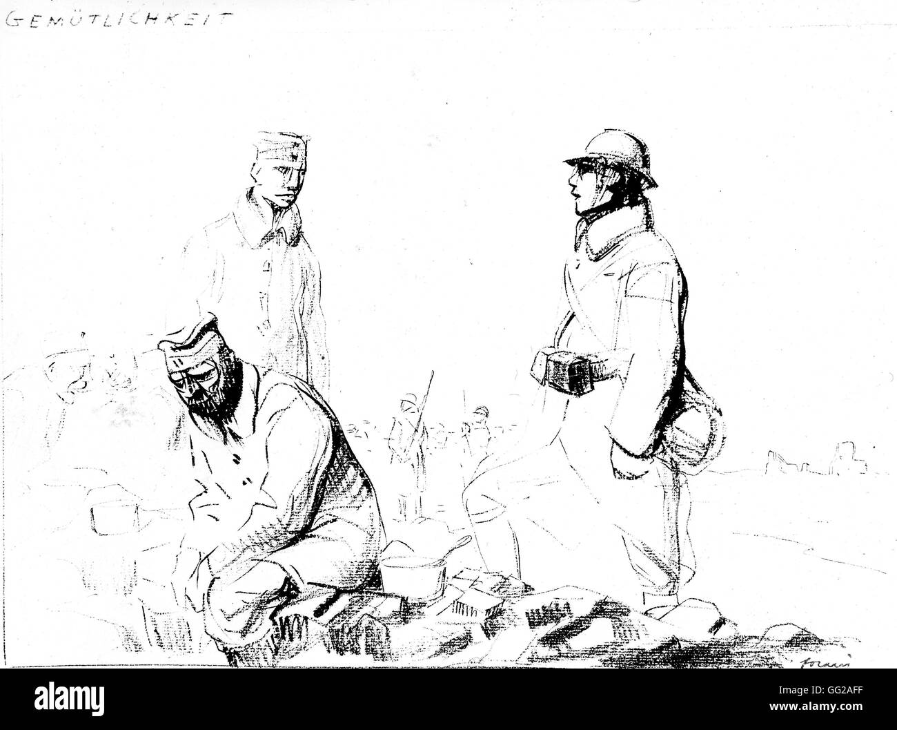 World war i drawings hi-res stock photography and images - Alamy