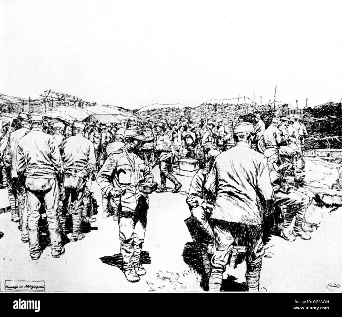 Drawing in the trenches hi-res stock photography and images - Alamy