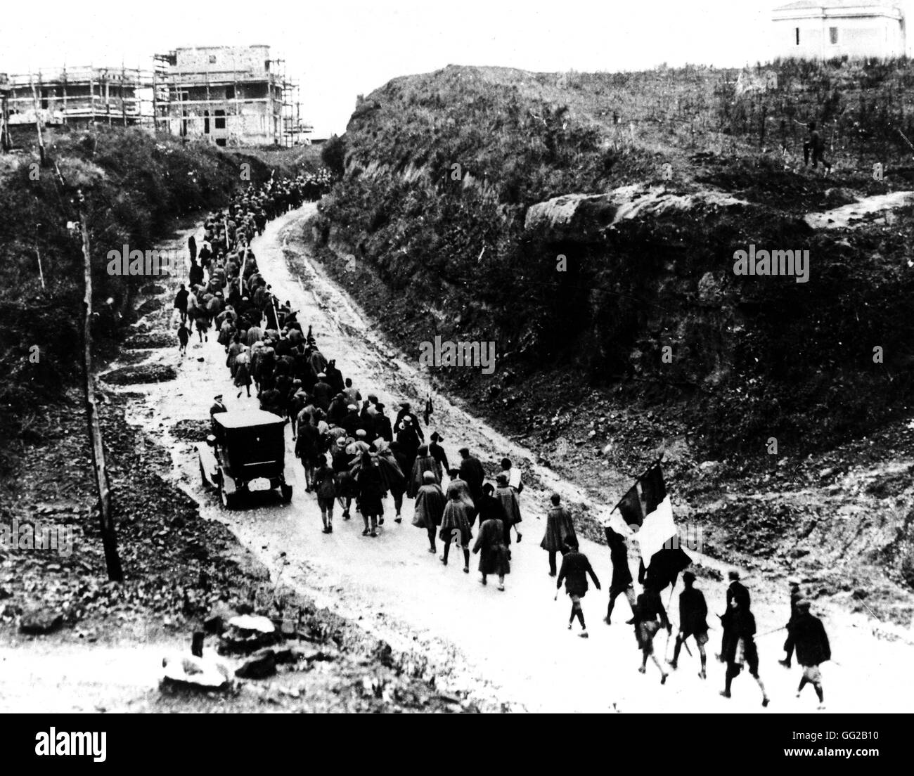 Mussolini's facists groups march on Rome 1922 Italy Washington ...