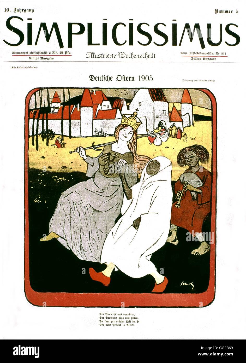 Caricature against Germany in Africa, in 'Simplicissimus' 1905 Germany ...