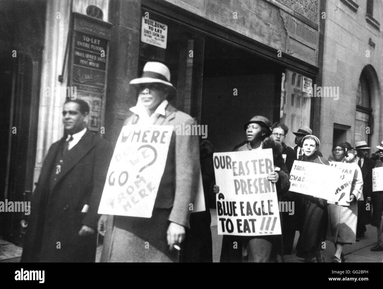 Unemployment demonstration great depression hi-res stock photography ...