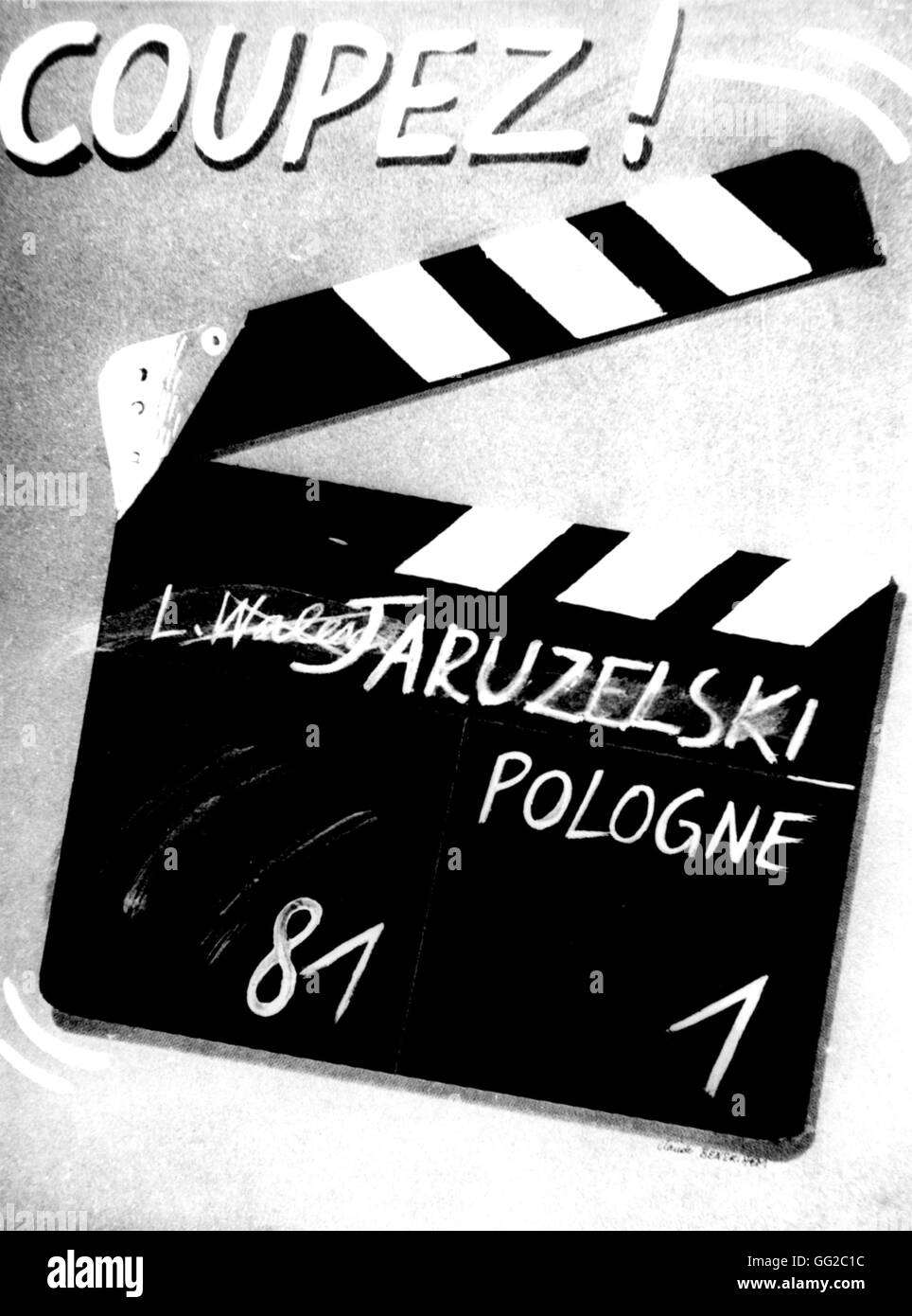 Propaganda poster by C. Benzrine for Solidarnosc. December 13, 1981 ...