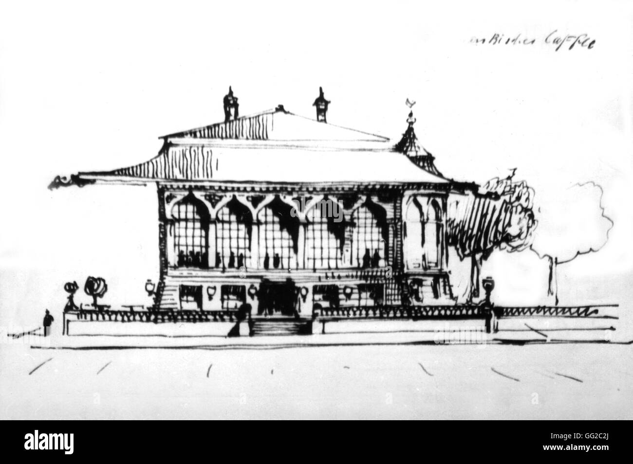 Drawing by Adolf Hitler. Excerpt from Dumoulin's movie: "L'art et la ...