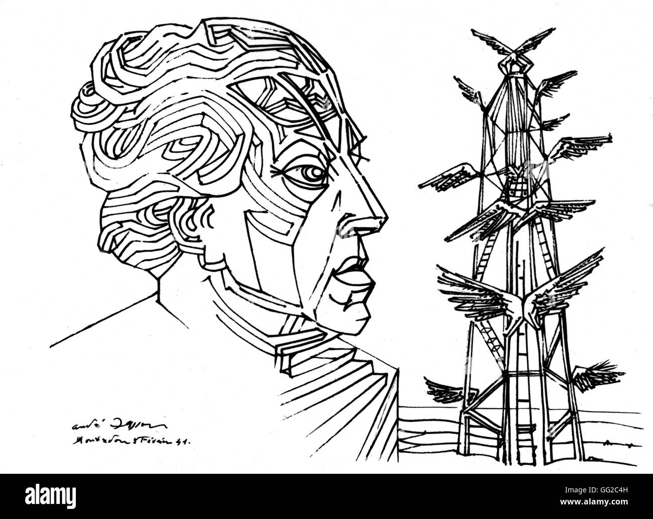 Andre Breton Drawings