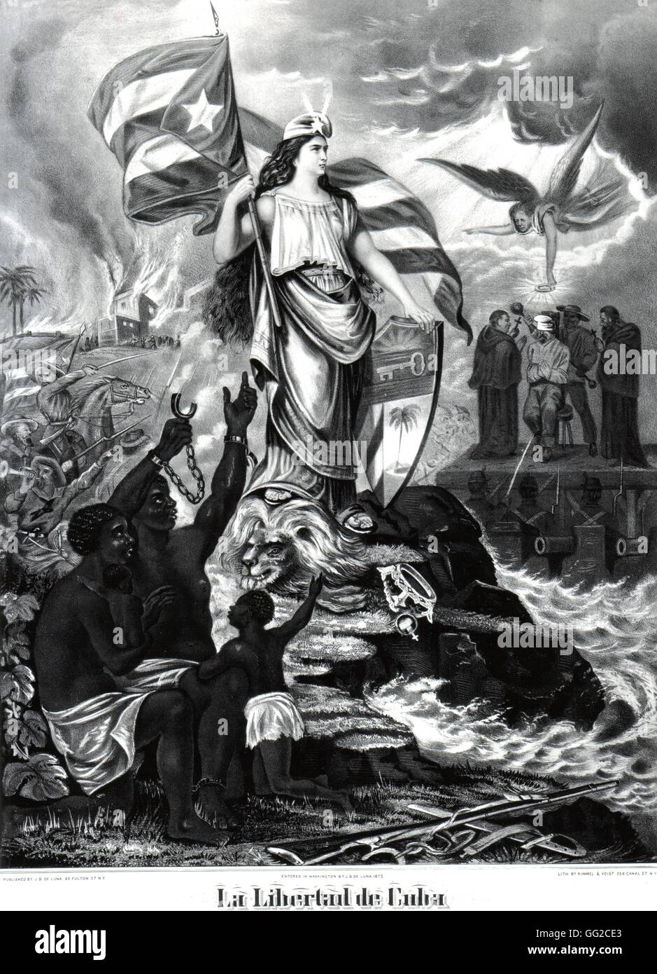 Liberation of slaves 1875 cuba washington hi-res stock photography and ...