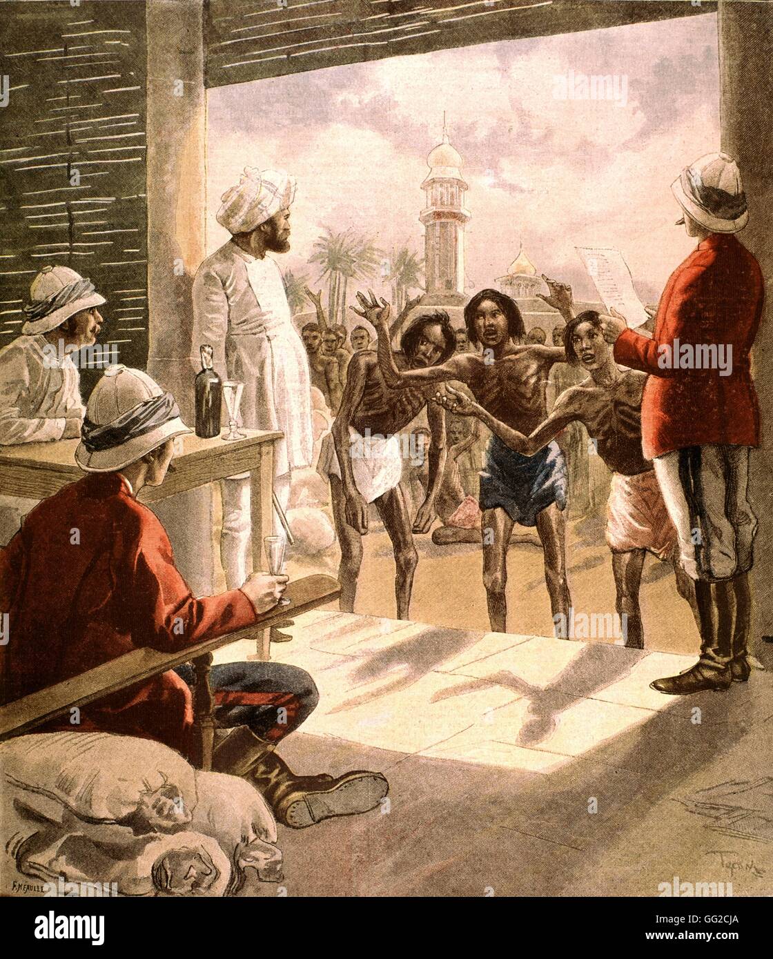 India famine hi-res stock photography and images - Alamy