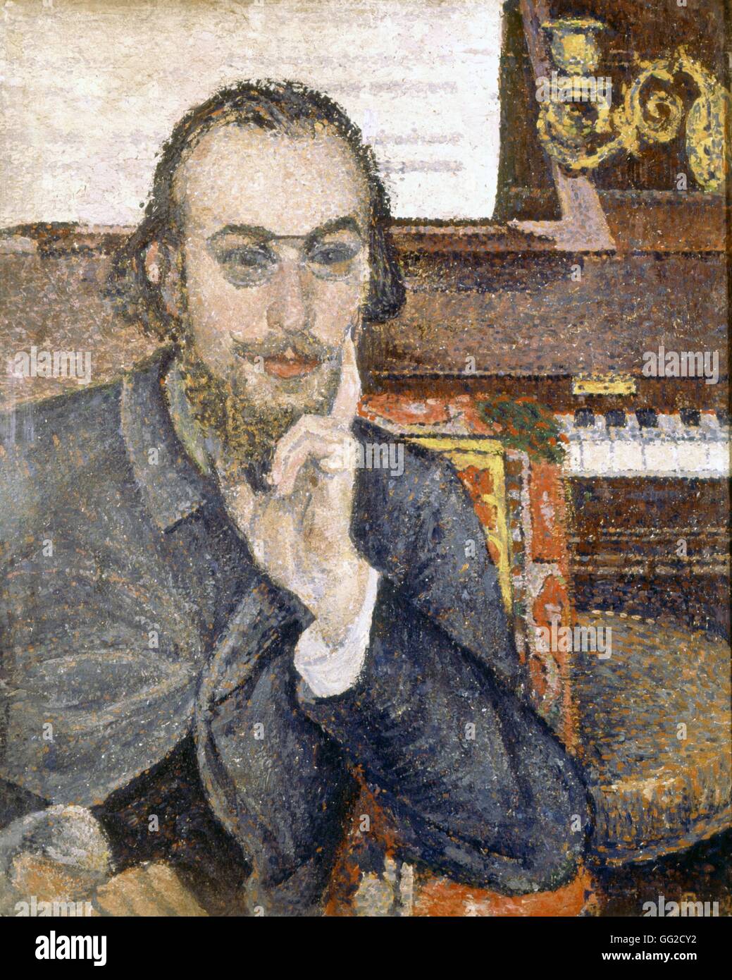 Antoine de la Rochefoucauld French school Portrait of Erik Satie 1894 ...