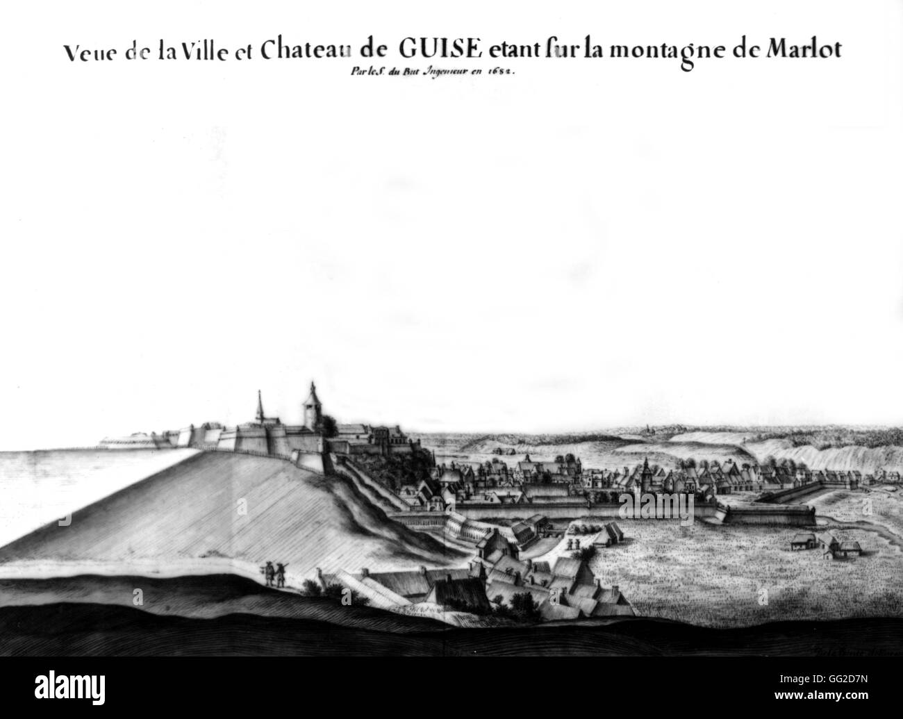 The Castle of the Dukes of Guise en 1688. (Where Camille Desmoulins was ...