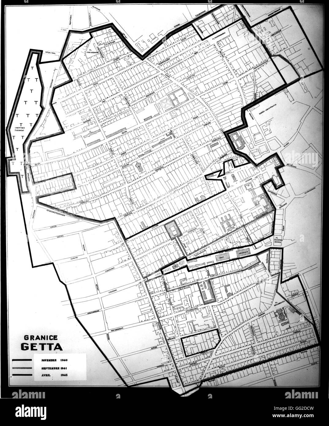 Warsaw map hi-res stock photography and images - Alamy