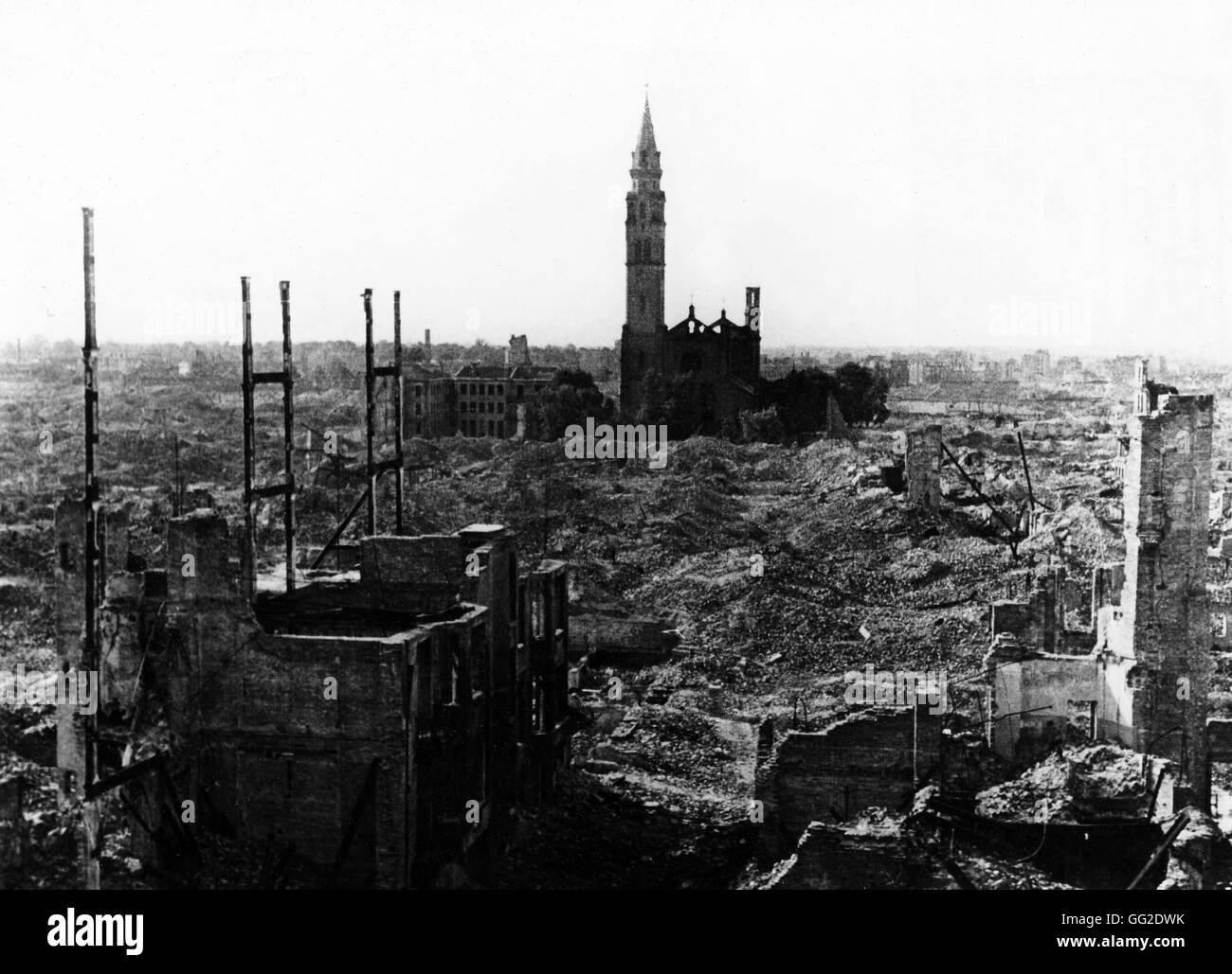 Ruins of the varsaw after its destruction may 1943 poland hi-res stock ...