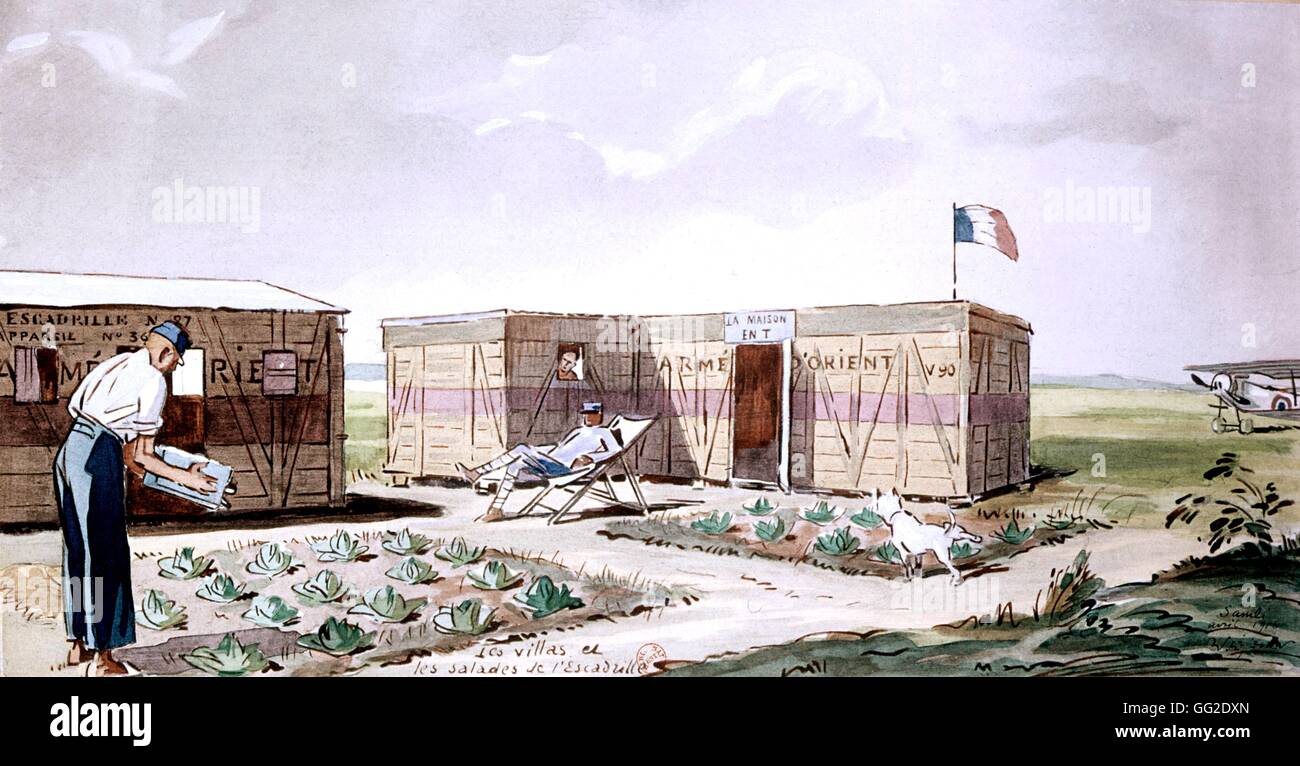 Camp of the french squadron 1916 1919 france world war i hi-res stock ...