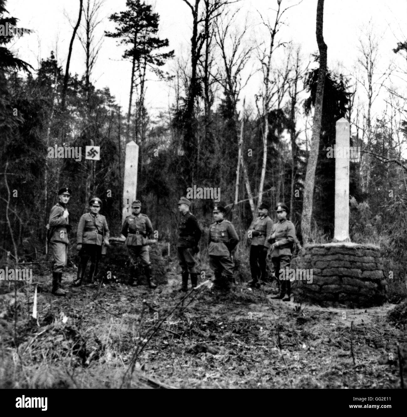 The dividing line between the Russian, German and Lithuanian border ...