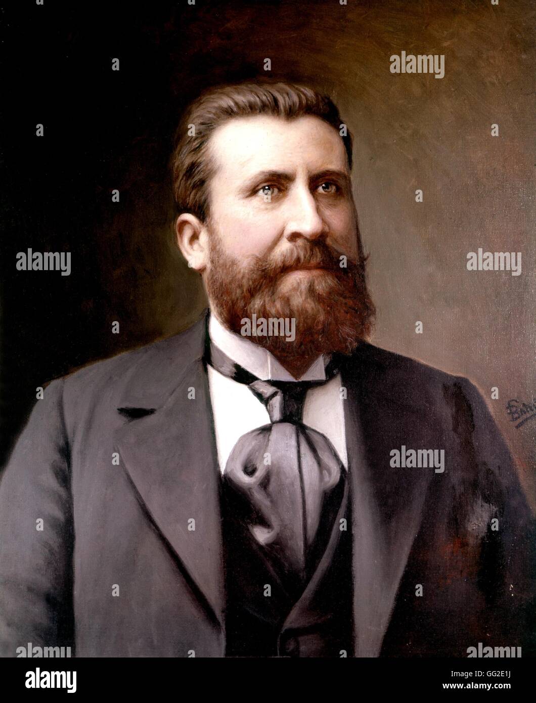 Jean-François Batut French school Portrait of Jean Jaurès c.1900 Oil on ...