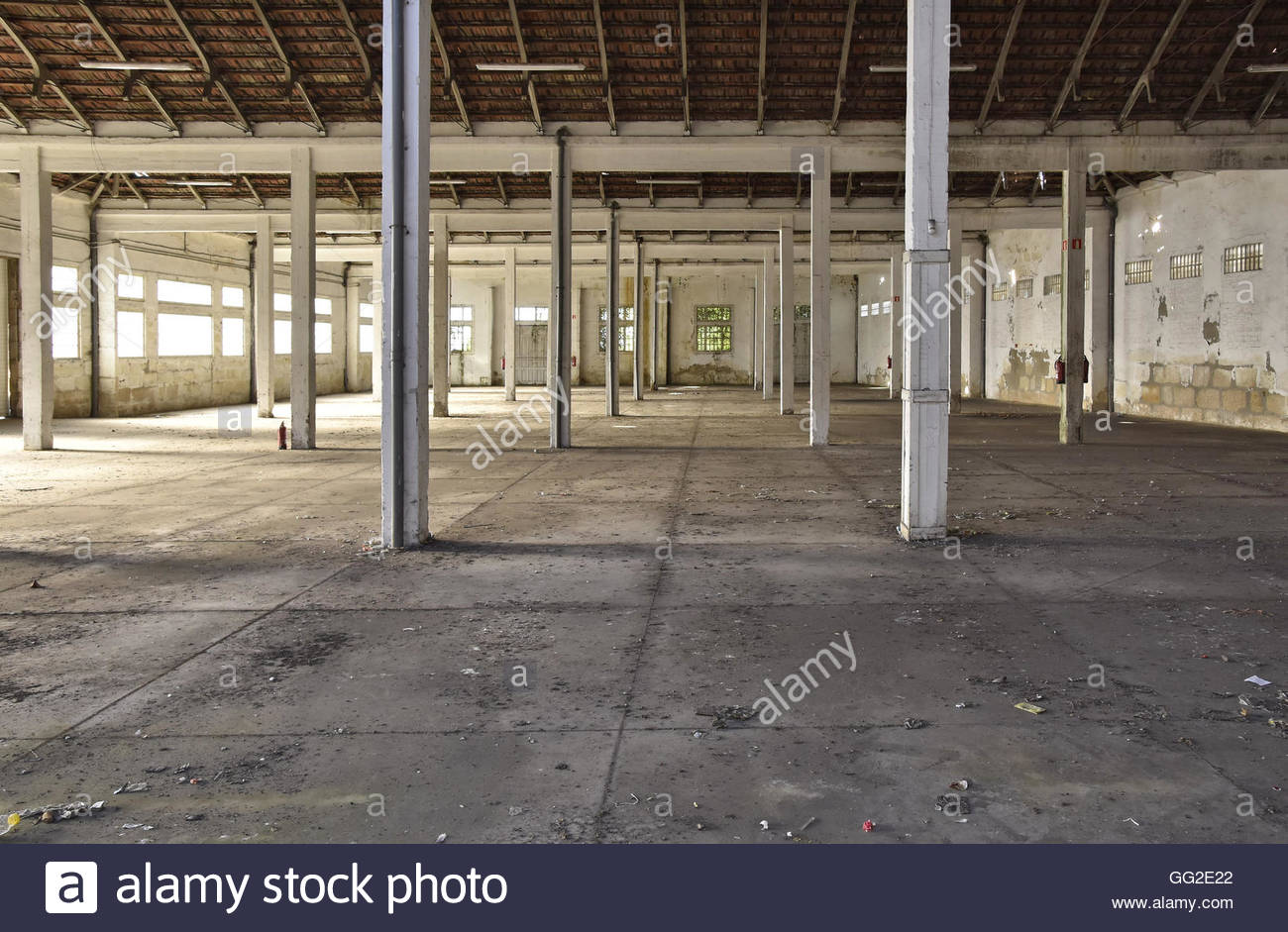 Abandoned Warehouse Interior High Resolution Stock Photography and ...