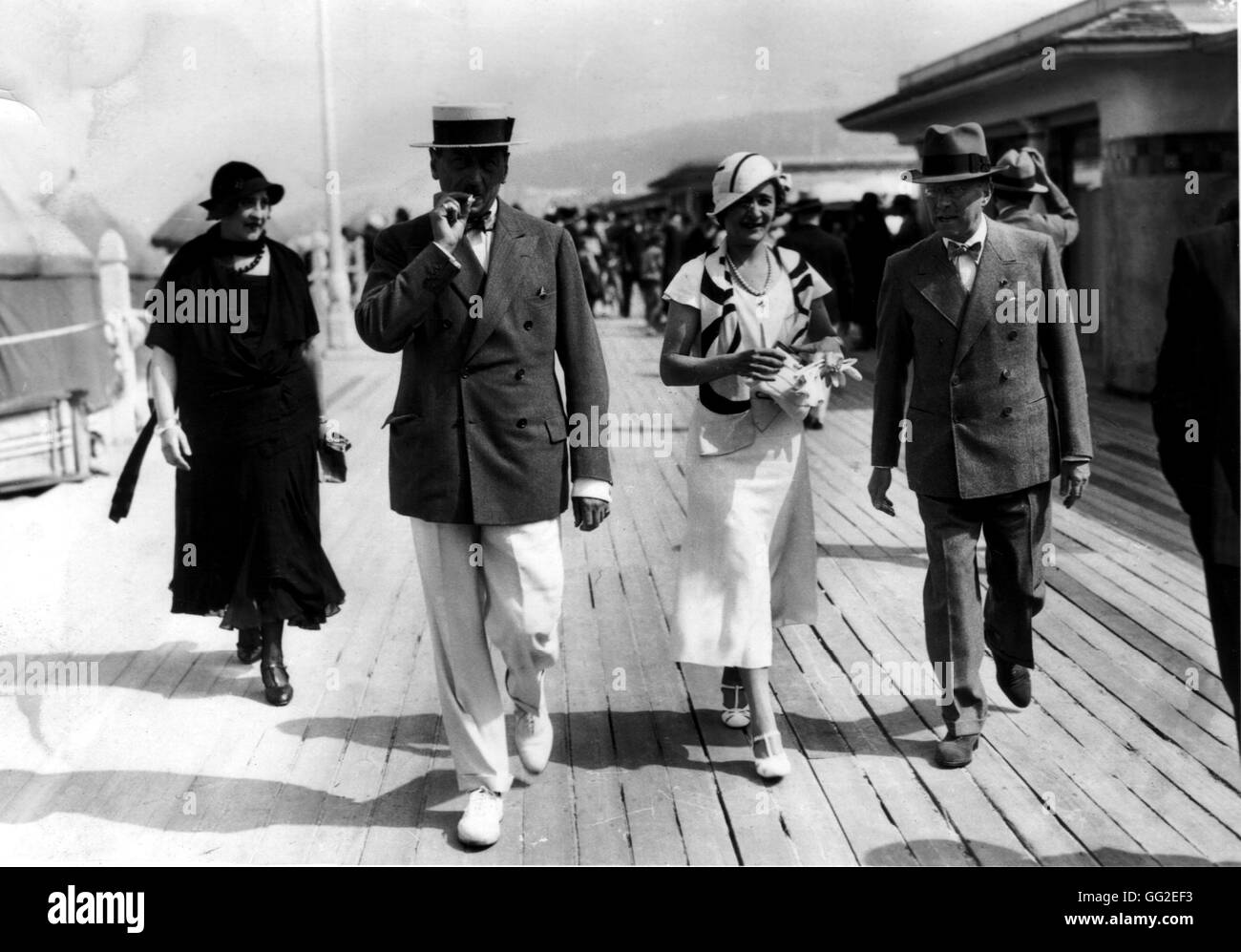 André Citroën and his wife in Deauville 1932 France Stock Photo - Alamy