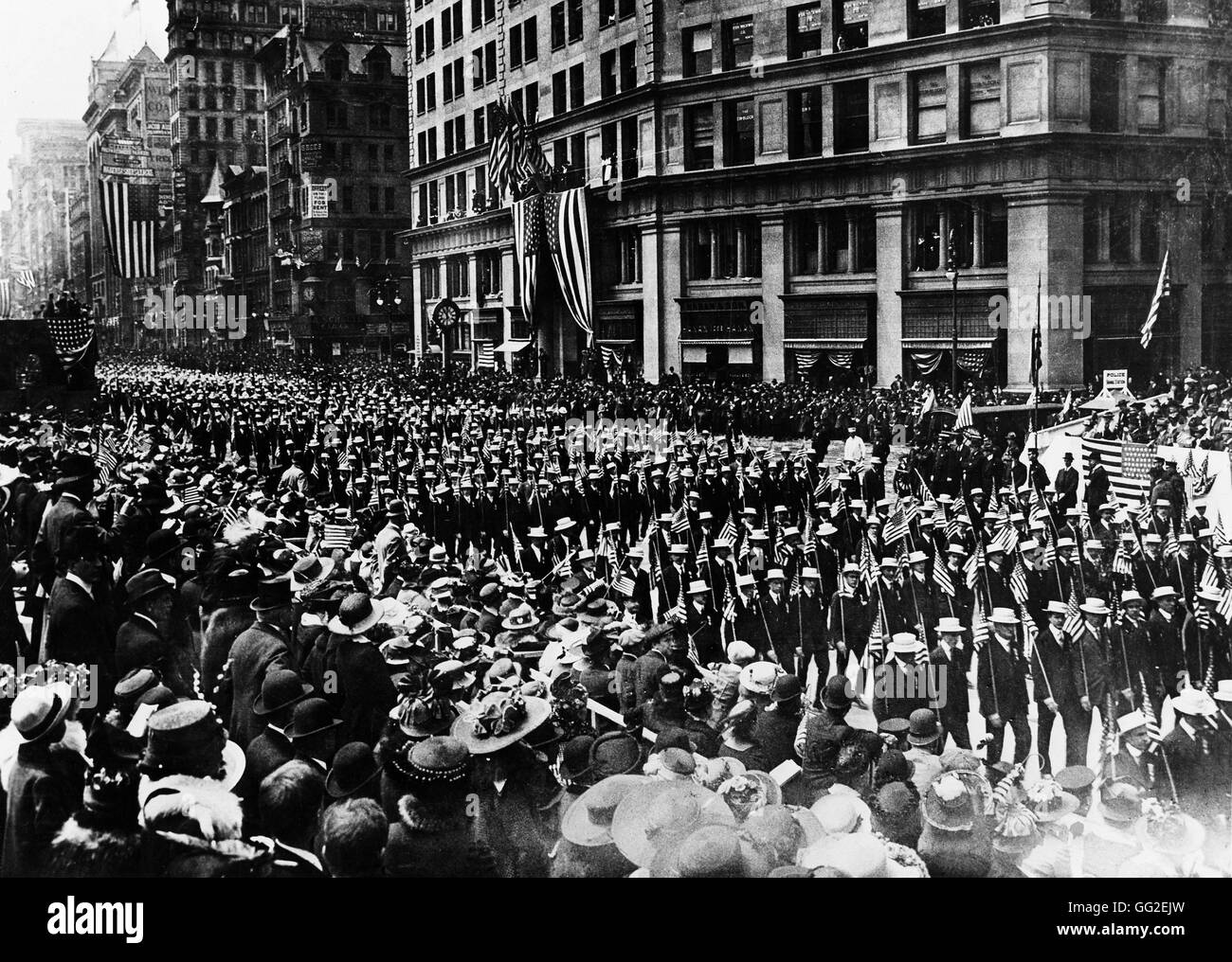 Rubber workers march May 1st, 1919 United States Washington, National ...