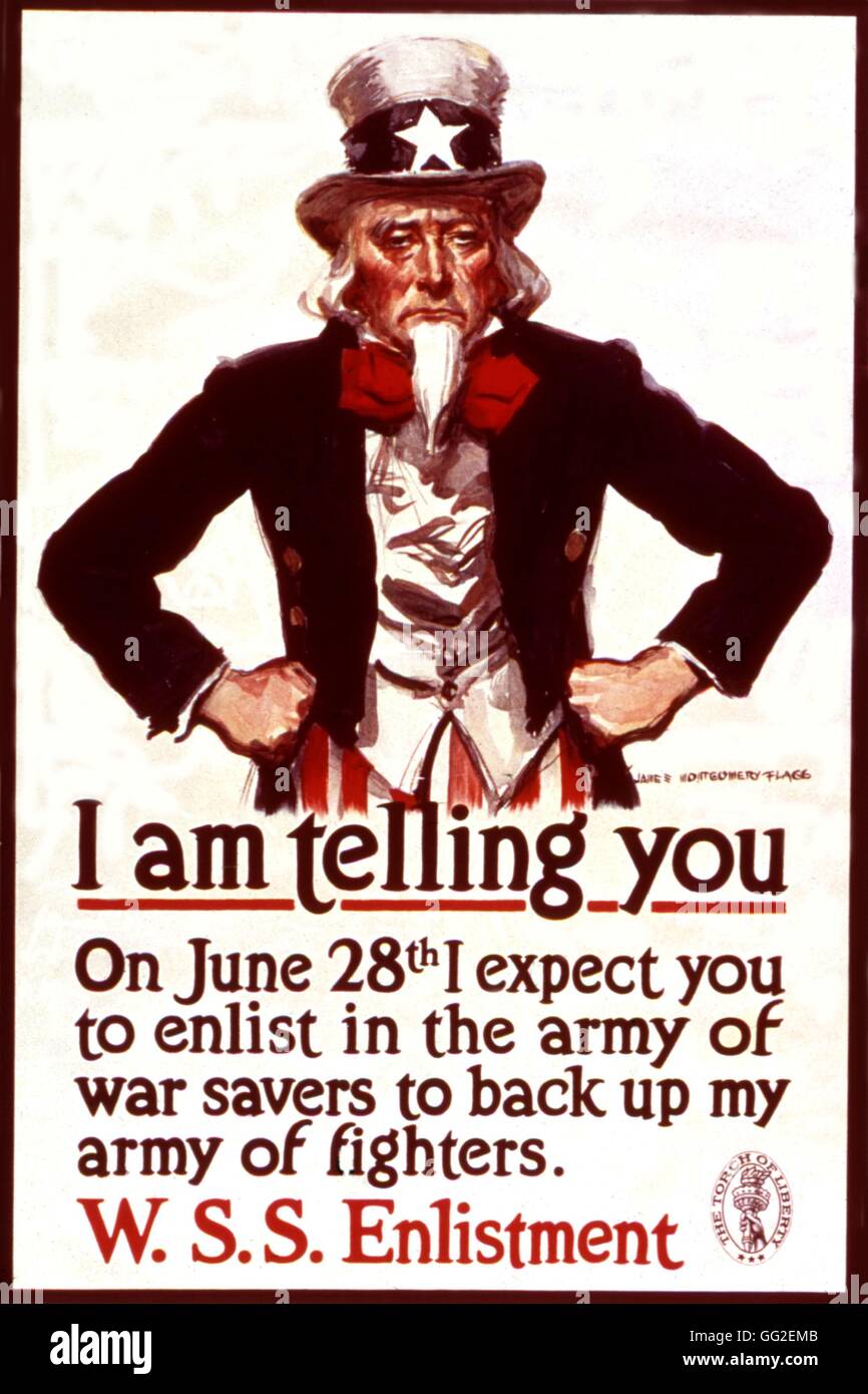 Ww1 propaganda poster uncle sam hi-res stock photography and images - Alamy