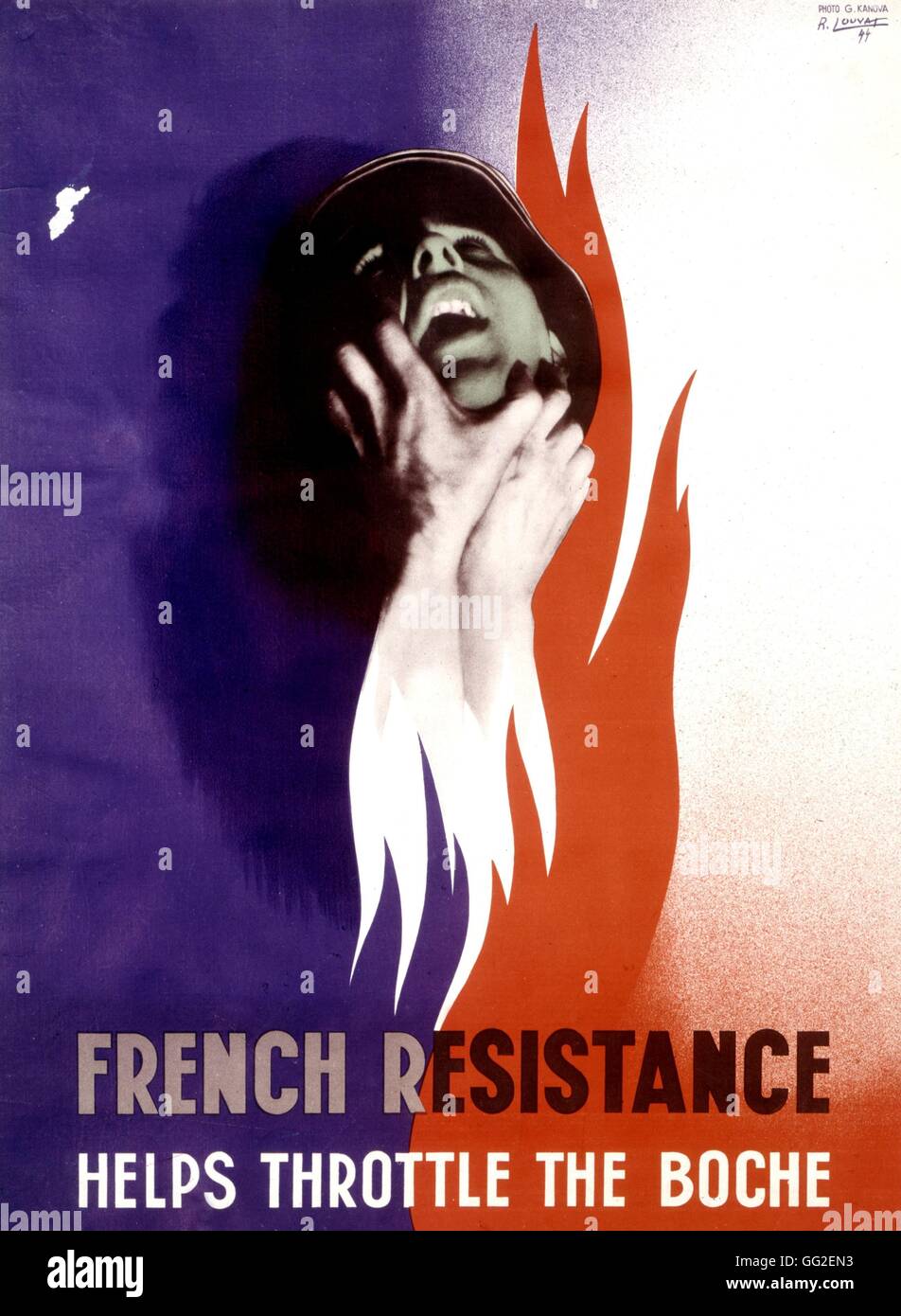 Poster by R. Louvat in praise of the French Resistance: 'French ...
