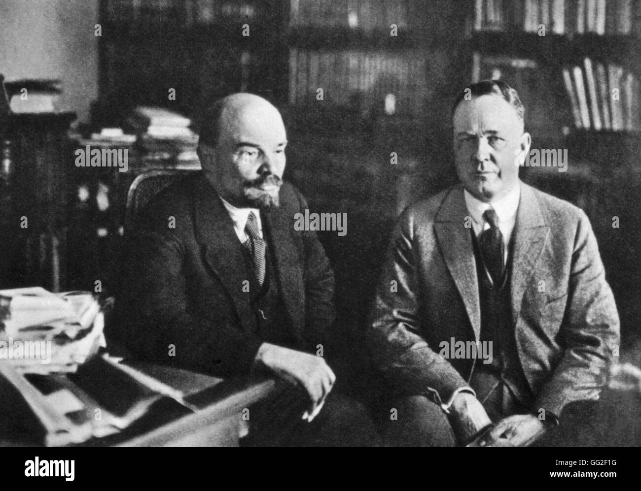 Moscow lenin talking with american economist christensen hi-res stock ...